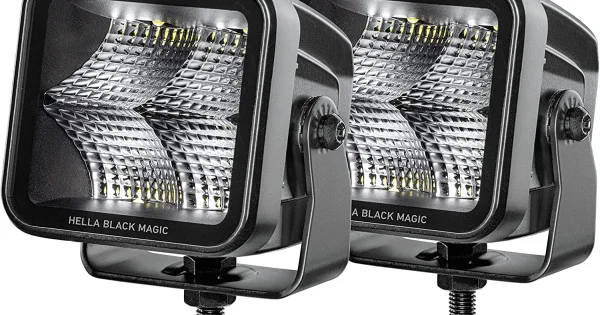 HELLA 358176811 Black Magic LED Series 3.2" Cube Set - LED Flood Light ...
