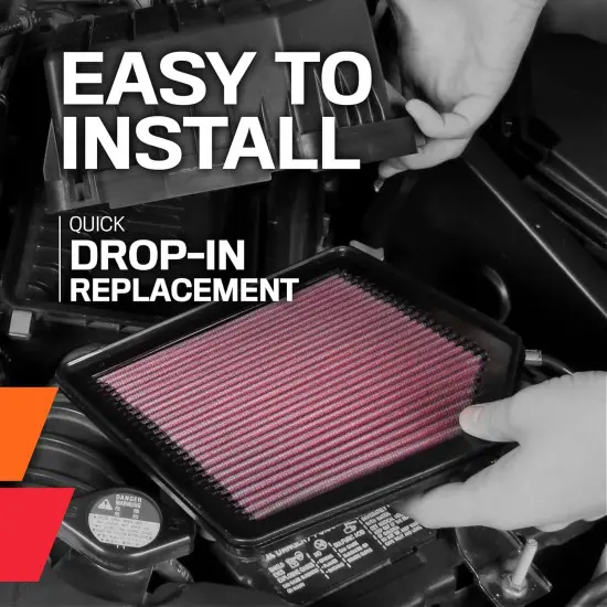 K&N Engine Air Filter: Increase Power & Towing, Washable, Premium ...